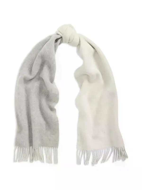Polo Ralph Lauren Fringe Embroidered Scarf - Grey