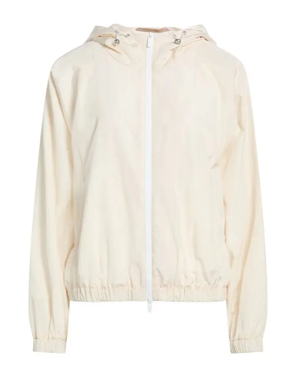 Peserico Polyamide And Cotton Hooded Windbreaker - White