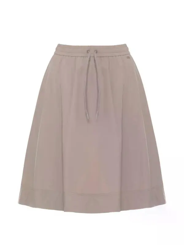 Herno A-line Midi Skirt With Drawstring - Neutrals