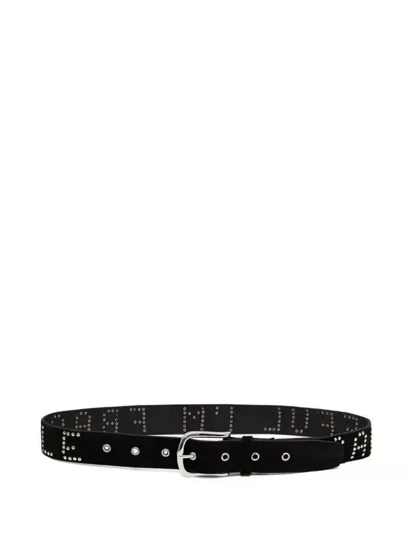 Gimaguas Fragile Leather Belt - Black