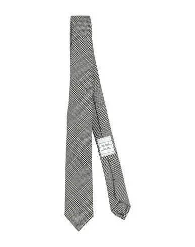 Thom Browne Houndstooth Wool Necktie - Black