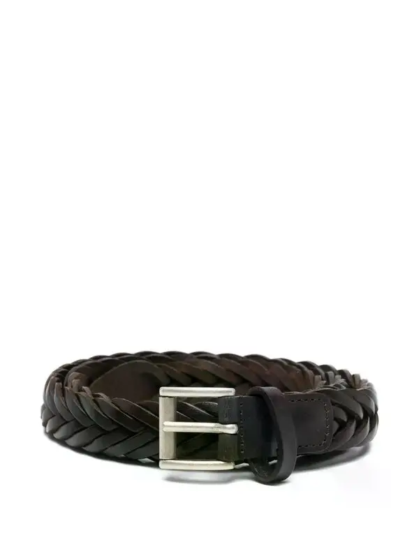 Anderson's Braided Leather Belt - Brown