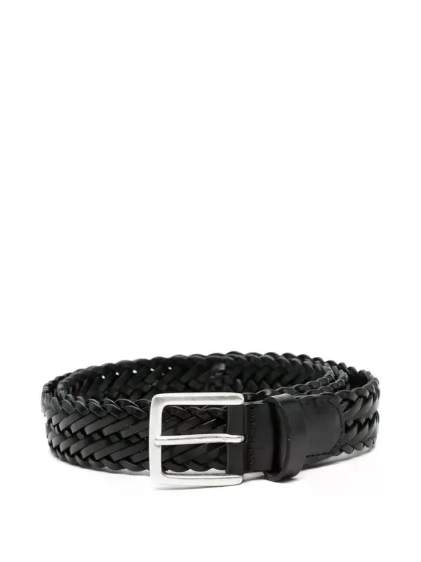 Anderson's Braided Leather Belt - Black