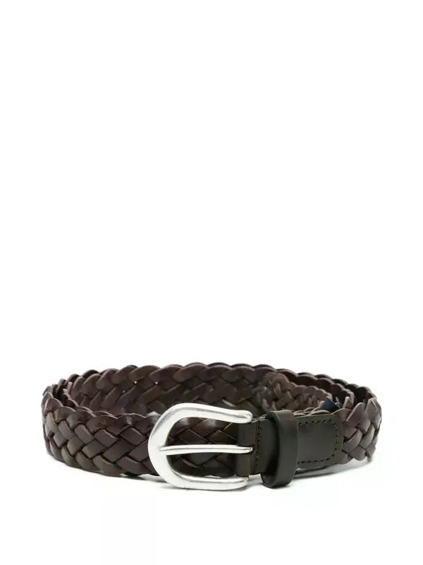 Anderson's Braided Leather Belt - Brown