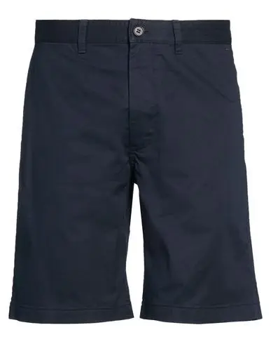 Wood Wood Casual Cotton Blend Gabardine Shorts - Navy