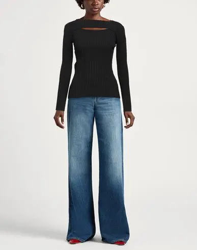 ANINE BING Long Sleeve Crewneck Knit Top