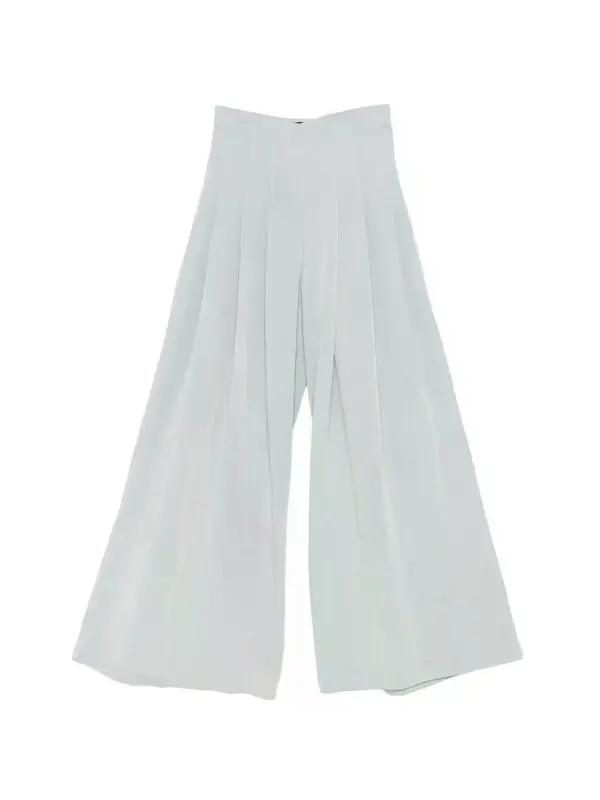 ELEH Pleated Palazzo Pants - Blue