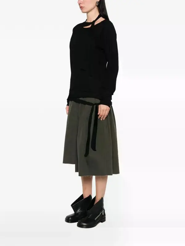 INDIVIDUAL SENTIMENTS Long-sleeve T-shirt With Tie Detail