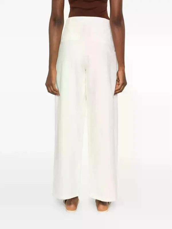 ELEH Pleated Palazzo Pants - Neutrals