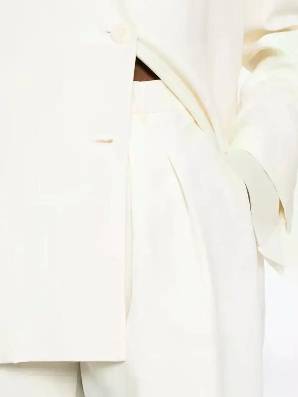 ELEH Pleated Palazzo Pants - Neutrals