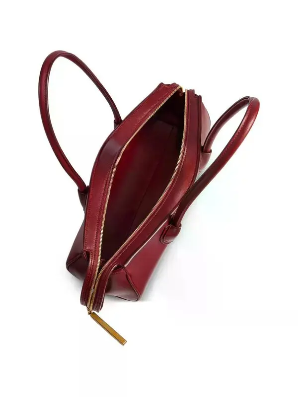 Khaite Logo-motif Leather Shoulder Bag - Red
