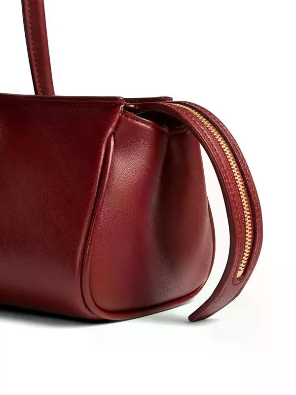 Khaite Logo-motif Leather Shoulder Bag - Red