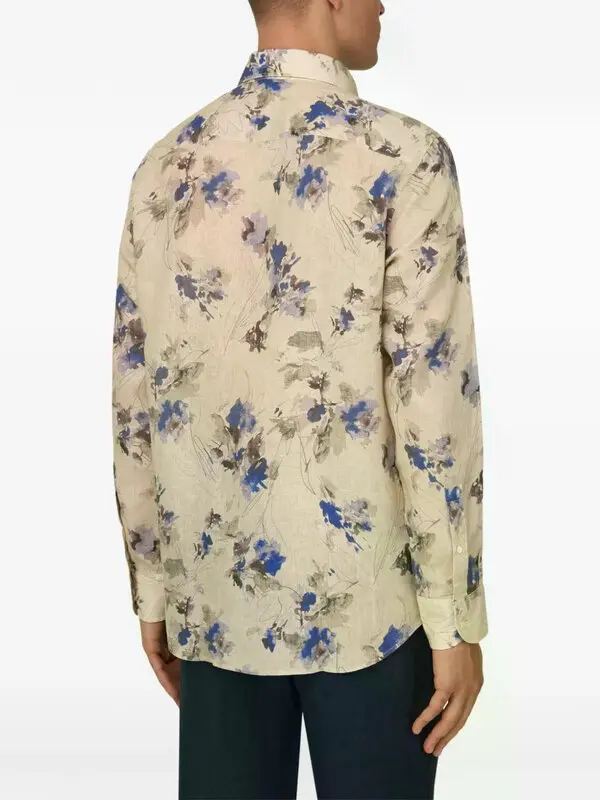Boggi Milano Regular Fit Linen Shirt