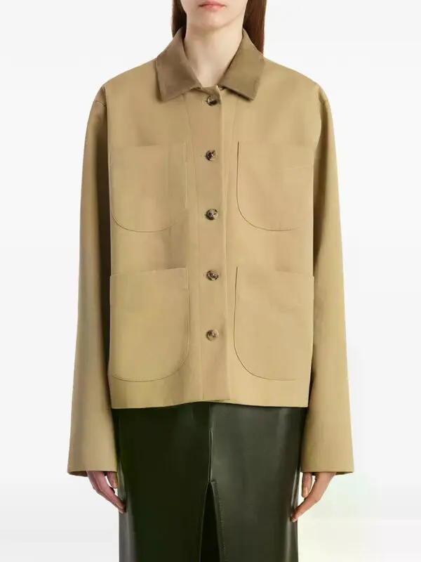 Khaite Jacket With Pockets - Neutrals
