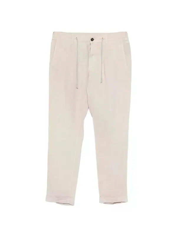 Eleventy Drawstring-fastening Trousers - Neutrals