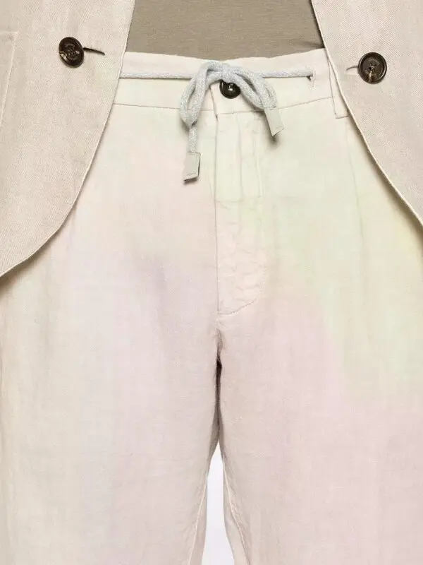 Eleventy Drawstring-fastening Trousers - Neutrals