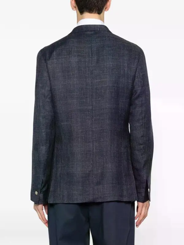Eleventy Double-breasted Jacket - Blue