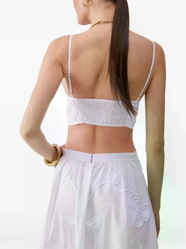 Liu Jo Floral Embroidered Top - White