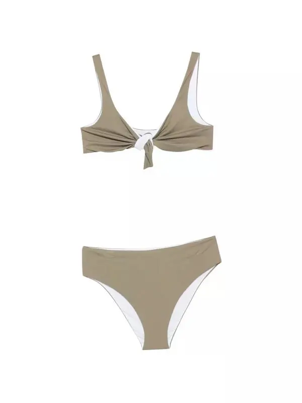 FISICO Knot-detail Two-piece Bikini Set - Green