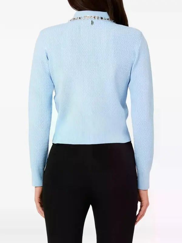 Liu Jo Embellished Collar Knitwear