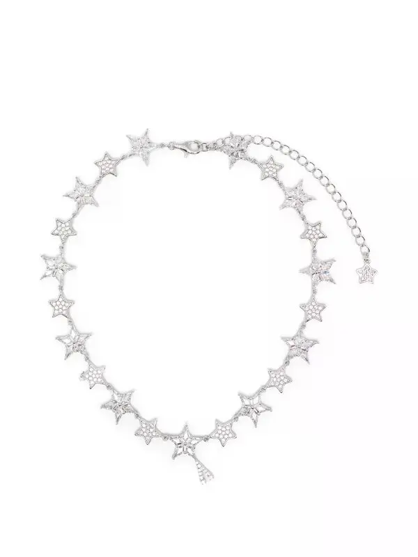 YVMIN Lucky Star V Necklace - Silver