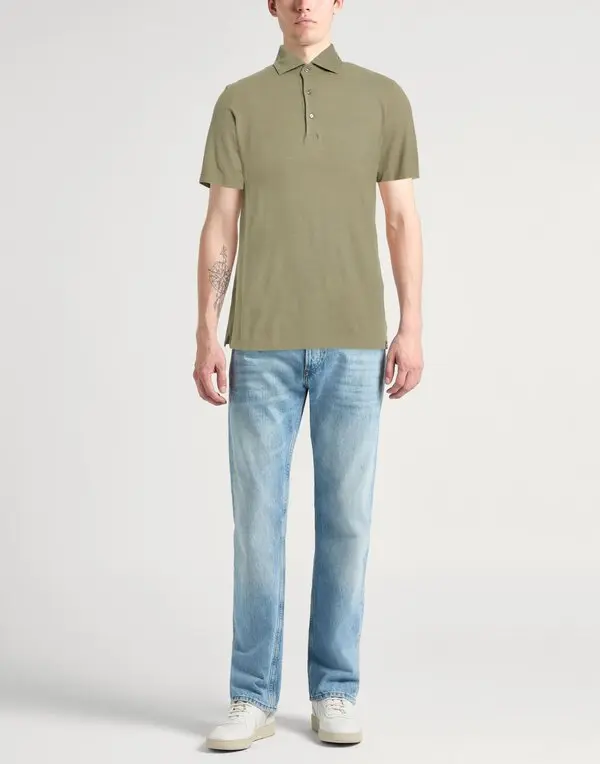 LARDINI Polo Shirt Size Cotton - Green
