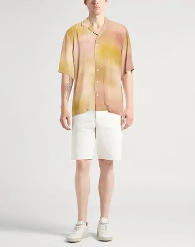 LARDINI Shirt Size Viscose - Beige