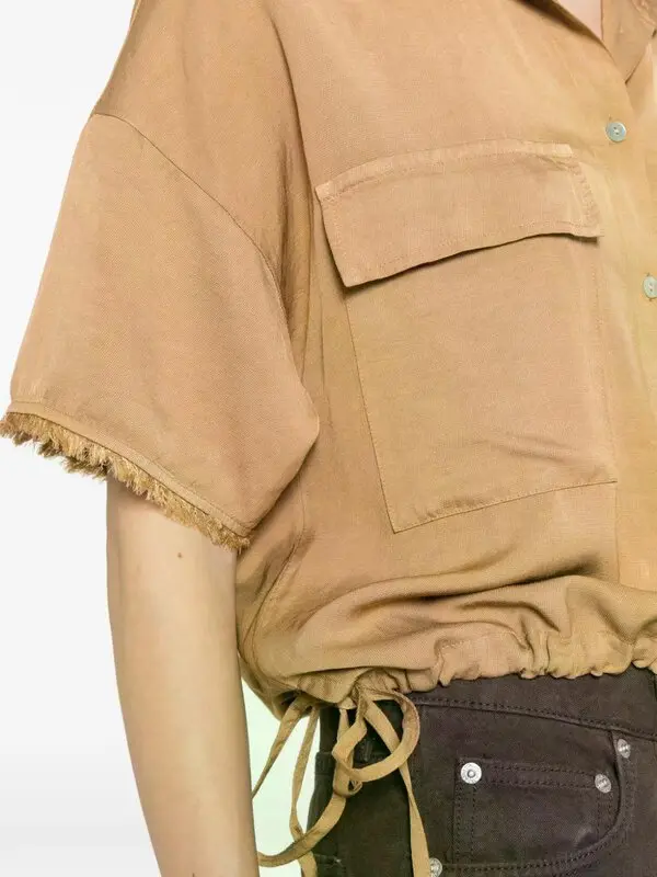 Dixie Patch-pocket Fringed Shirt