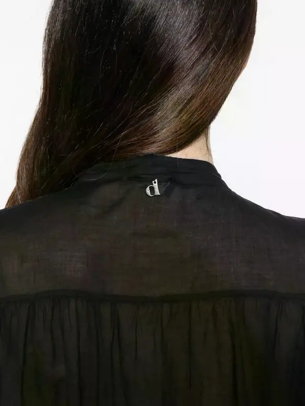 Dixie Knot-detail Blouse - Black