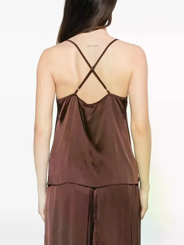 Dixie Cross-back Top - Brown