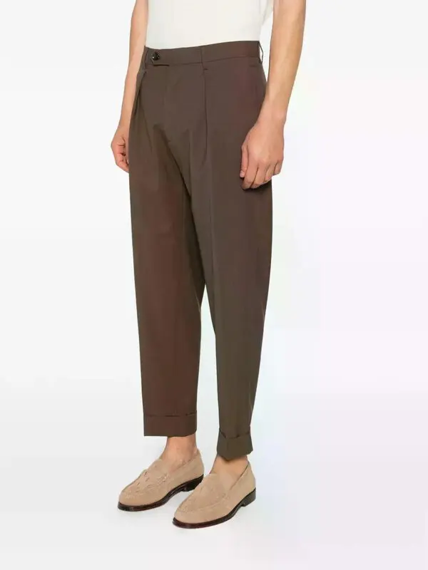 BERWICH Chiaia Pleated Trousers - Brown