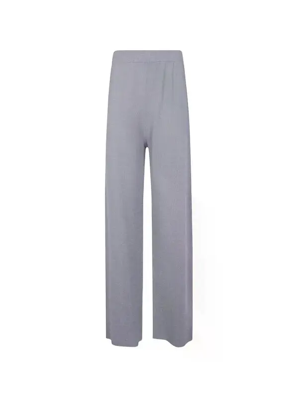 Fabiana Filippi Elasticated-waist Straight Leg Trousers - Grey