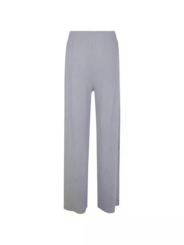 Fabiana Filippi Elasticated-waist Straight Leg Trousers - Grey