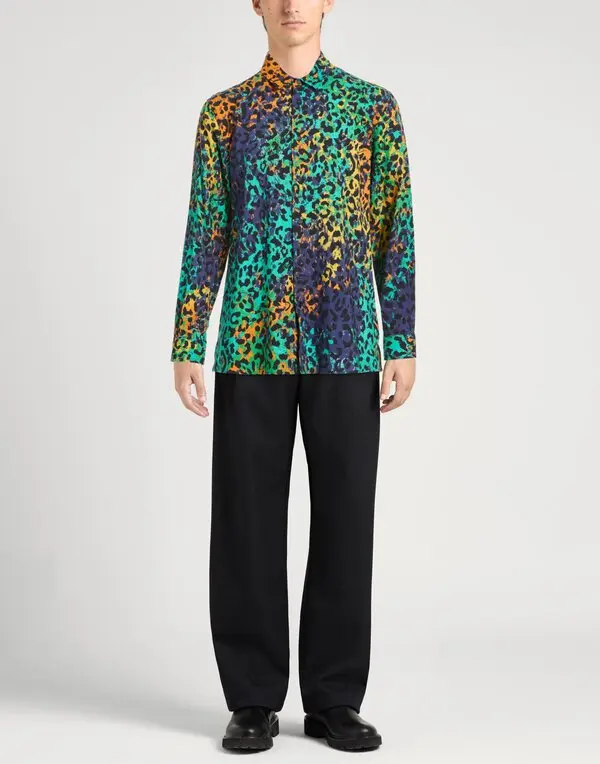 Just Cavalli Shirt Size Cotton, Viscose - Green