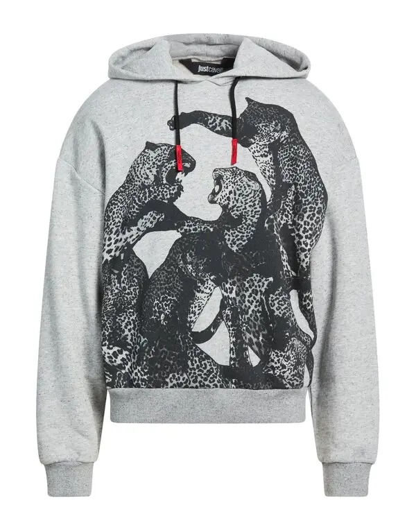 Just Cavalli Fleece Graphic Print Hoodie