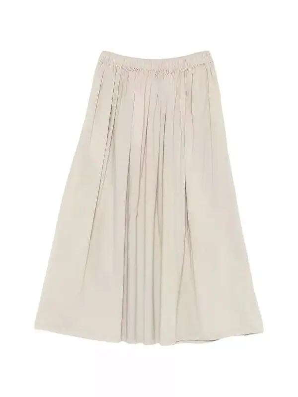 MA'RY'YA Midi Skirt With Elasticated Waistband