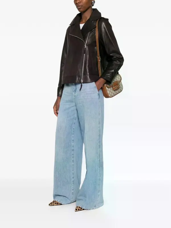 LEATHER AUTHORITY Zipped Leather Jacket