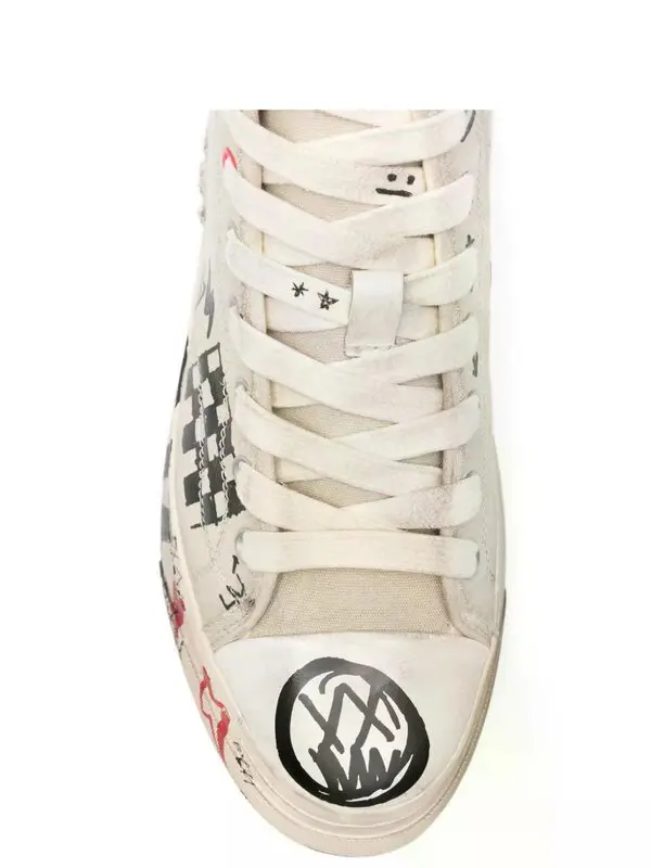 R13 Kurt Hi-top Sneakers - Neutrals