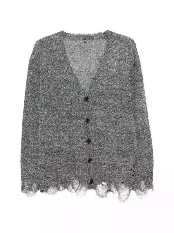 R13 Distressed V-neck Cardigan