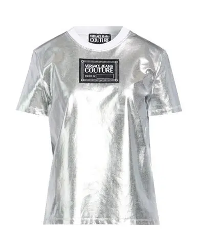 Versace Metallic Crewneck T-shirt - Silver