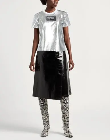 Versace Metallic Crewneck T-shirt - Silver
