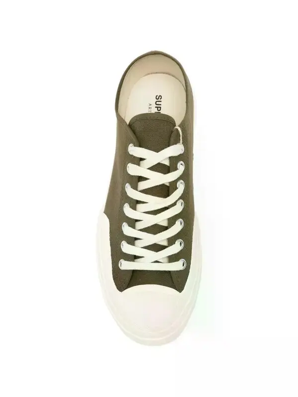 Superga Lace-up Canvas Sneakers - Green