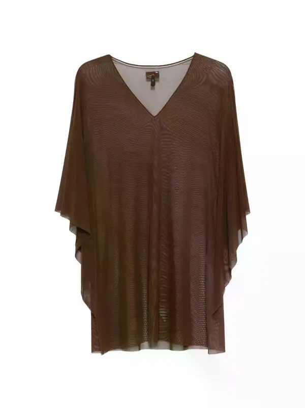 FISICO V-neck Top - Brown