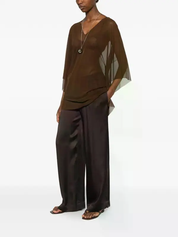 FISICO V-neck Top - Brown