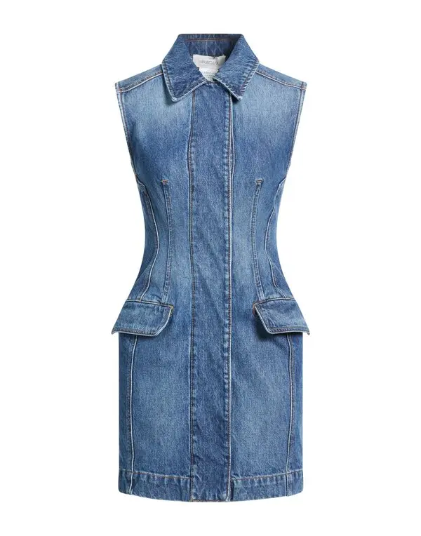 Sportmax Mini Denim Dress - Blue