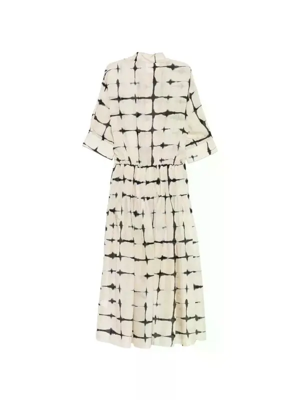CRIDA MILANO Tie-dye Shirt Midi Dress