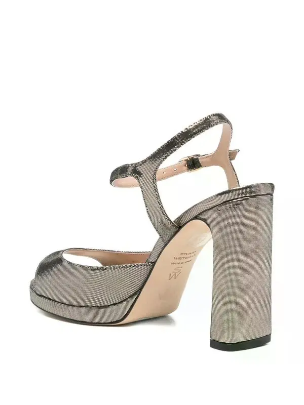 STUART WEITZMAN Babette Heeled Sandals - Gold