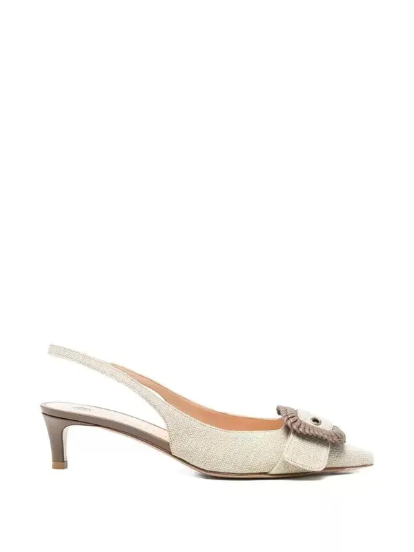 Roberto Festa Vega Buckle Pumps - Neutrals