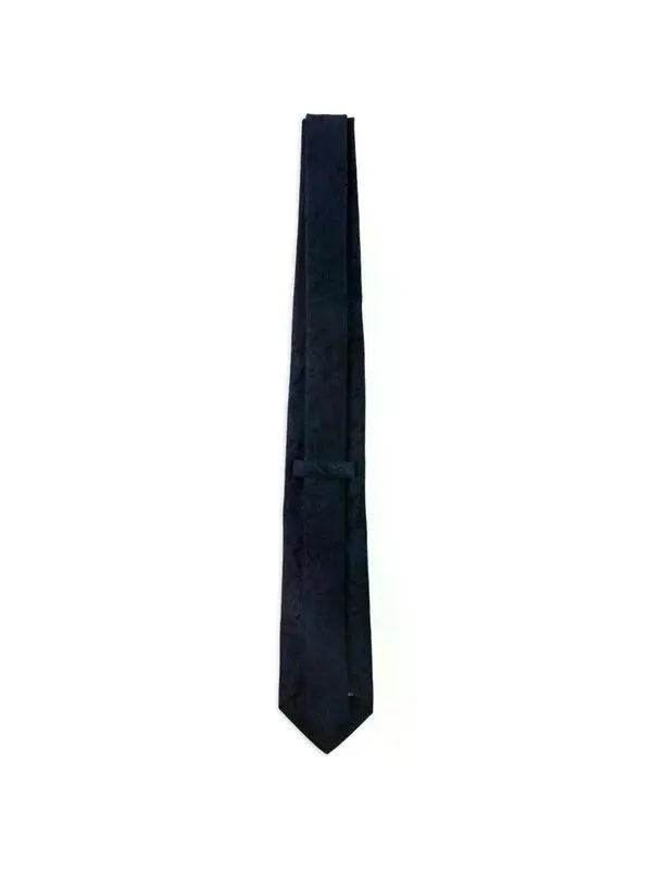 Etro Paisley-pattern Silk Neck Tie - Blue