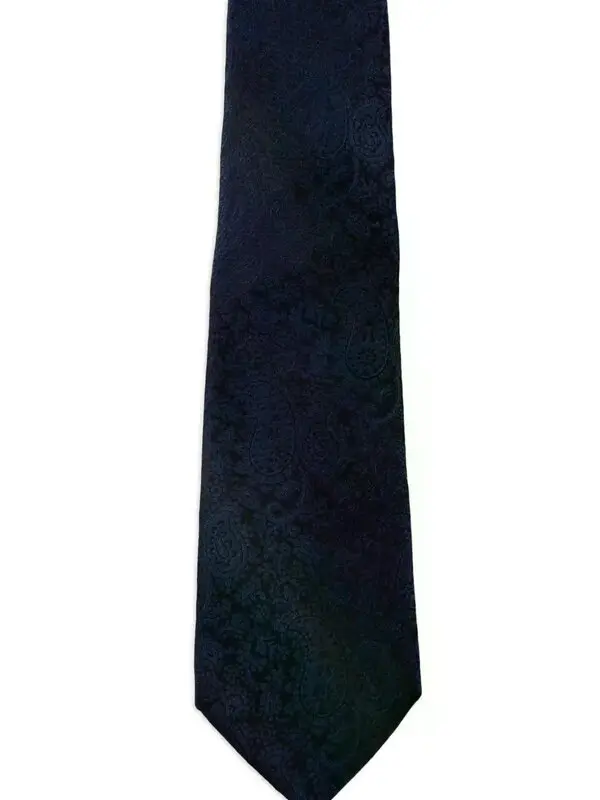 Etro Paisley-pattern Silk Neck Tie - Blue